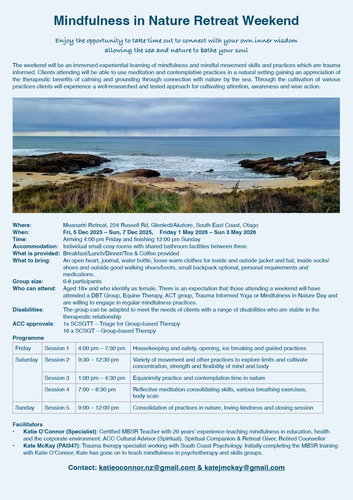 Mindfulness in Nature Retreat Weekend – South Coast Psychology
