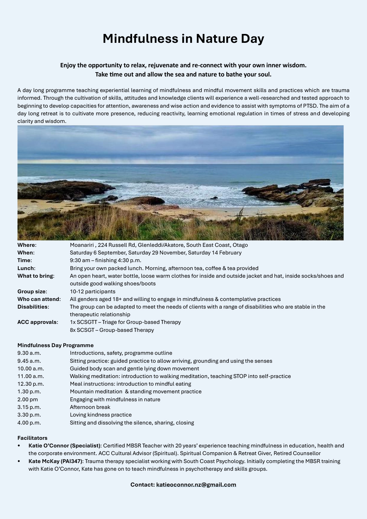 Mindfulness in Nature Day – South Coast Psychology