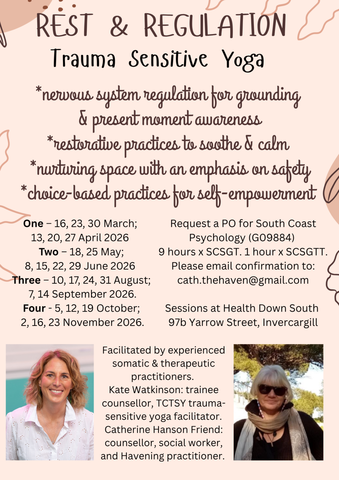 Rest & Regulation Trauma Sensitive Yoga – South Coast Psychology